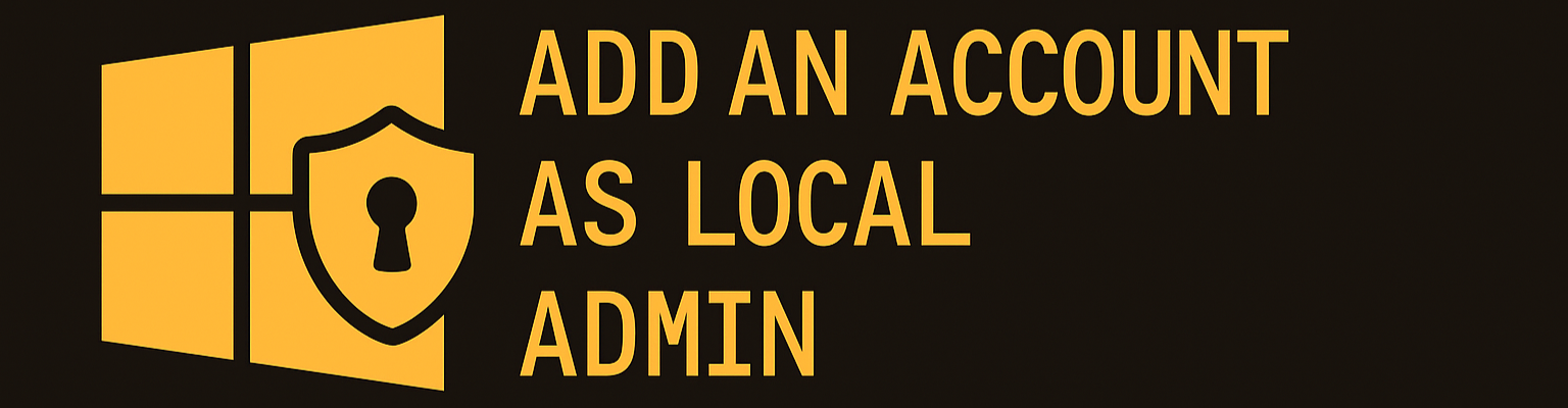 Grant Local Admin Rights in Windows with CMD - Knowledge-base Luxenburger